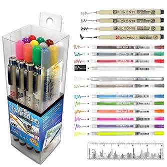 Bible Journaling Pen Set (17 Piece Kit) – Faith Reflections